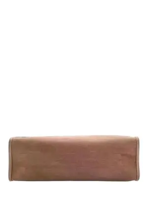 Hermès Herbag Zip Leather And Toile Shoulder Bag - Grey