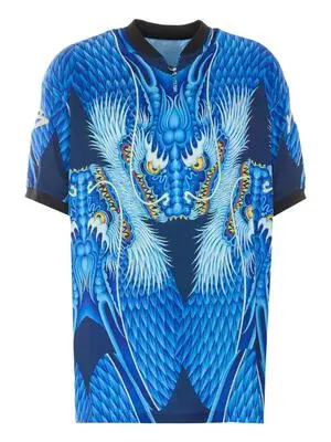 Y3 Satin Graphic Jersey - Blue