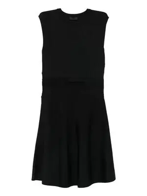 Liu Jo Lace-insert Sleeveless Mini Dress - Black