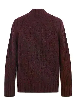 Ermanno Scervino Cable-knit Cardigan - Red