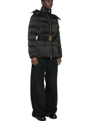 ELISABETTA FRANCHI Elisabetta Franchi Belted Hooded Puffer Jacket