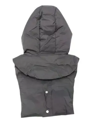 YVES SALOMON Padded Drawstring Hood - Grey