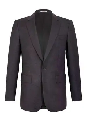 FURSAC Checked-pattern Wool Blazer - Grey