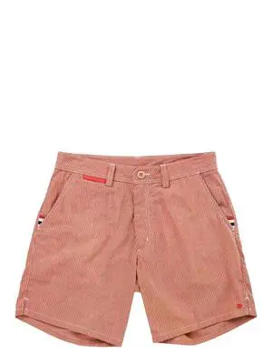 AMUNDSEN Vertical-stripe Shorts - Red