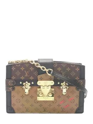 LOUIS VUITTON Monogram Reverse Canvas Trunk Clutch Bag - Brown