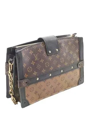 LOUIS VUITTON Monogram Reverse Canvas Trunk Clutch Bag - Brown