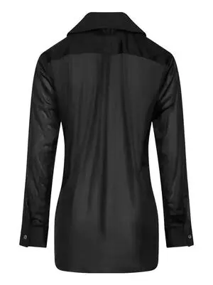 Comme Des Garçons Sheer Blouse - Black