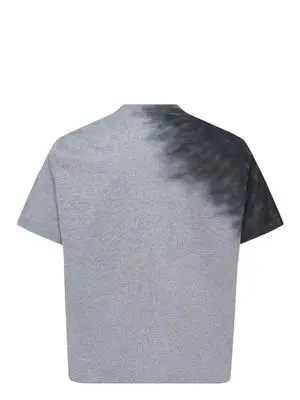 DOUBLET Exhaust Stained Graphic-print T-shirt - Grey