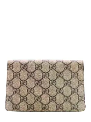 Gucci Dionysus Bag Gg Coated Canvas Super Mini Crossbody Bag - Brown