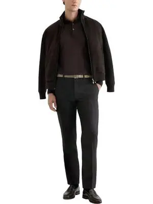 Agnona Long-sleeve Polo Shirt - Brown