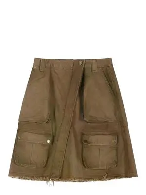 Andersson Bell Cargo-pocket Wrap Skirt - Brown