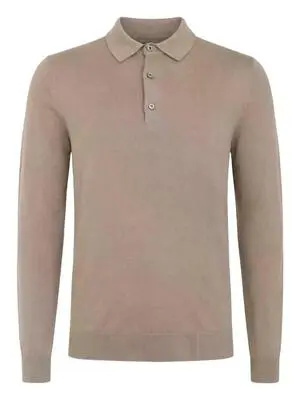 FRANZESE COLLECTION Stefano De Martino Long-sleeve Polo Shirt - Neutrals