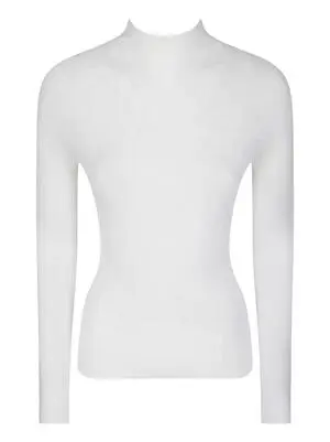 M.S.M. Fine-knit Turtleneck Sweater - White