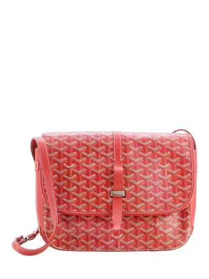 Goyard Belvedere Ii Messenger Bag Coated Canvas Mm Crossbody Bag - Red