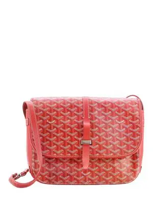 Goyard Belvedere Ii Messenger Bag Coated Canvas Mm Crossbody Bag - Red
