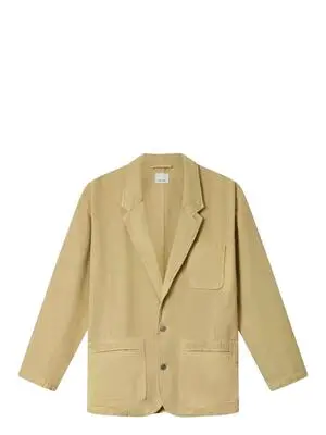 MARANT Straight Fit Cotton Jacket - Neutrals