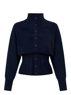 OPEN YY Button-up Cardigan - Blue