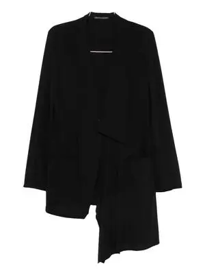 Yohji Yamamoto Asymmetric-hem Blazer - Black