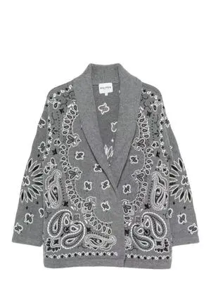 KUJTEN Cody Bandana Bico Cardigan - Grey