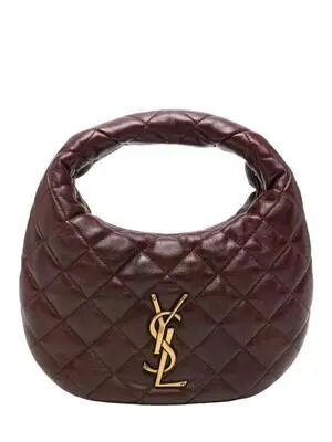 Saint Laurent Saint Laurent Quilted Nappa Lambskin Baguette Bag Red