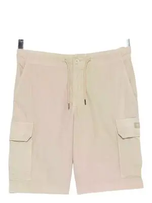 Emporio Armani Logo-patch Shorts - Neutrals