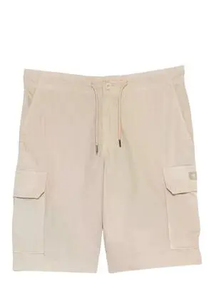 Emporio Armani Logo-patch Shorts - Neutrals