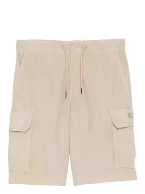 Emporio Armani Logo-patch Shorts - Neutrals
