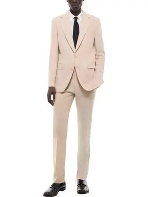 FURSAC Single-breasted Wool Blazer - Neutrals