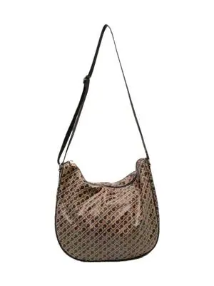 GHERARDINI Logo-print Shoulder Bag - Neutrals