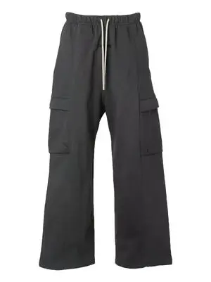 ESSENTIALS Wide Leg Track Pants - Grey