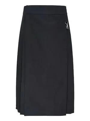 Simone Rocha Pleated Kilt-style Midi Skirt - Black