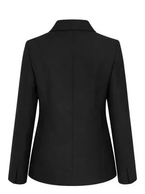 Comme Des Garçons Wool Peter-pan Collar Jacket - Black