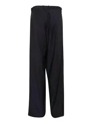 LITKOVSKA Pinstriped Deconstructed Offset-zip Trousers - Grey