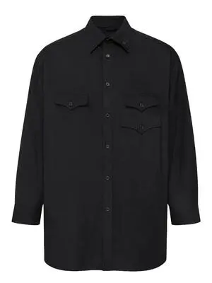 Yohji Yamamoto Flap-pocket Shirt - Black