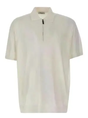 KANGRA Cable-knit Half-zip Polo Shirt
