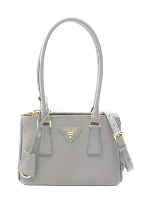 Prada Galleria Saffiano Lux Mini Bag - Grey