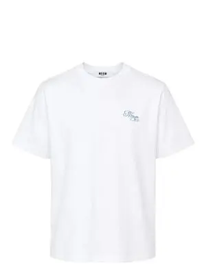 MSGM Logo-print T-shirt - White