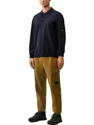 C.P. COMPANY Diagonal Raised Fleece Lens Sweatpants - Neutrals