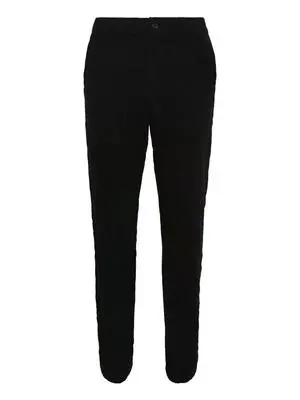 Comme Des Garçons Tweed Straight-leg Trousers - Black