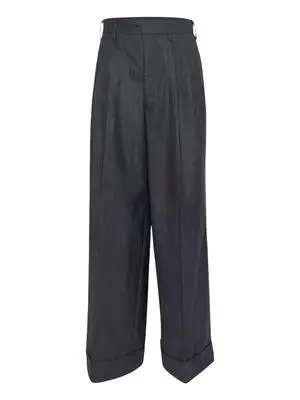 Junya Watanabe Pleated Tailored Trousers - Grey