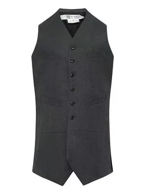 COMME DES GARÇONS Comme Des Garçons Comme Des Garçons Button-Front Longline Vest