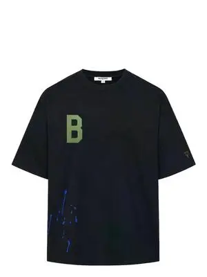 BLACKJACK Logo-print Embroidered T-shirt - Black