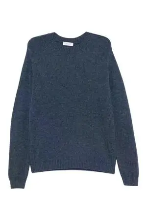 Boglioli Crew-neck Knitted Sweater - Blue