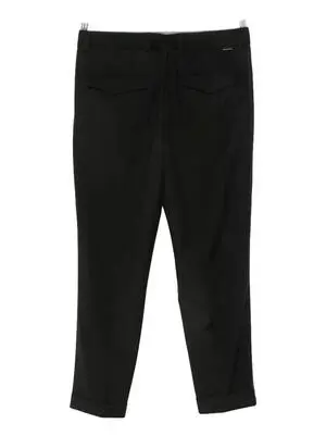 PAOLO PECORA D-ring Turn-up Trousers - Black
