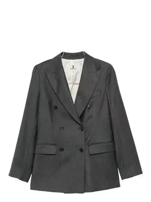 Barena Venezia Double-breasted Peaked-lapel Jacket - Grey