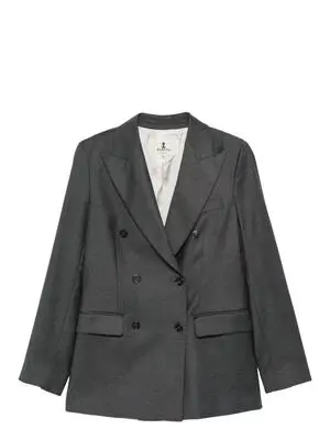 Barena Venezia Double-breasted Peaked-lapel Jacket - Grey