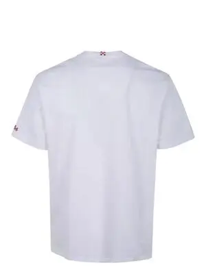 MC2 SAINT BARTH Graphic-print Pocket T-shirt - White