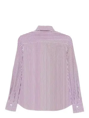 XACUS Vertical-stripe Shirt - Red