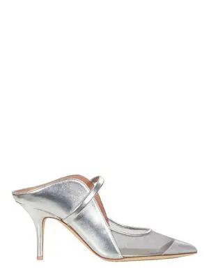 MALONE SOULIERS Maureen Arc Heeled Mules - Silver