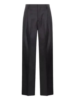 BRIGLIA 1949 Pressed-crease Wide-leg Trousers - Grey